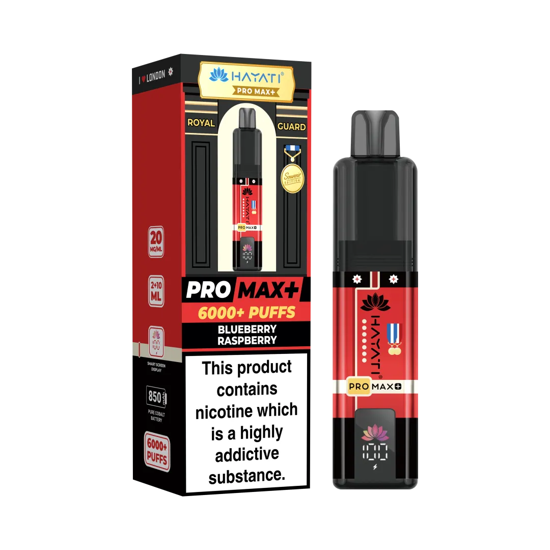 Box of 5 Hayati Pro Max+ 6K Puffs Souvenir Edition (ENGLAND) Kit